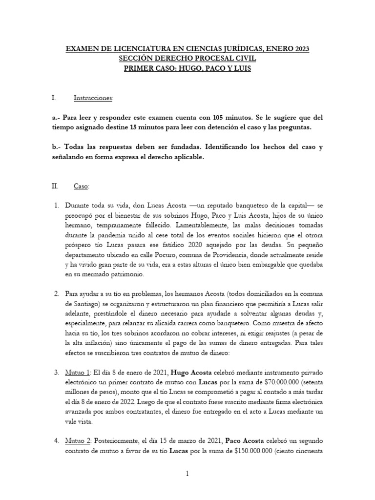 Caso N°1 - Respuesta Magistral Final | PDF | Caso de ley | Apelación