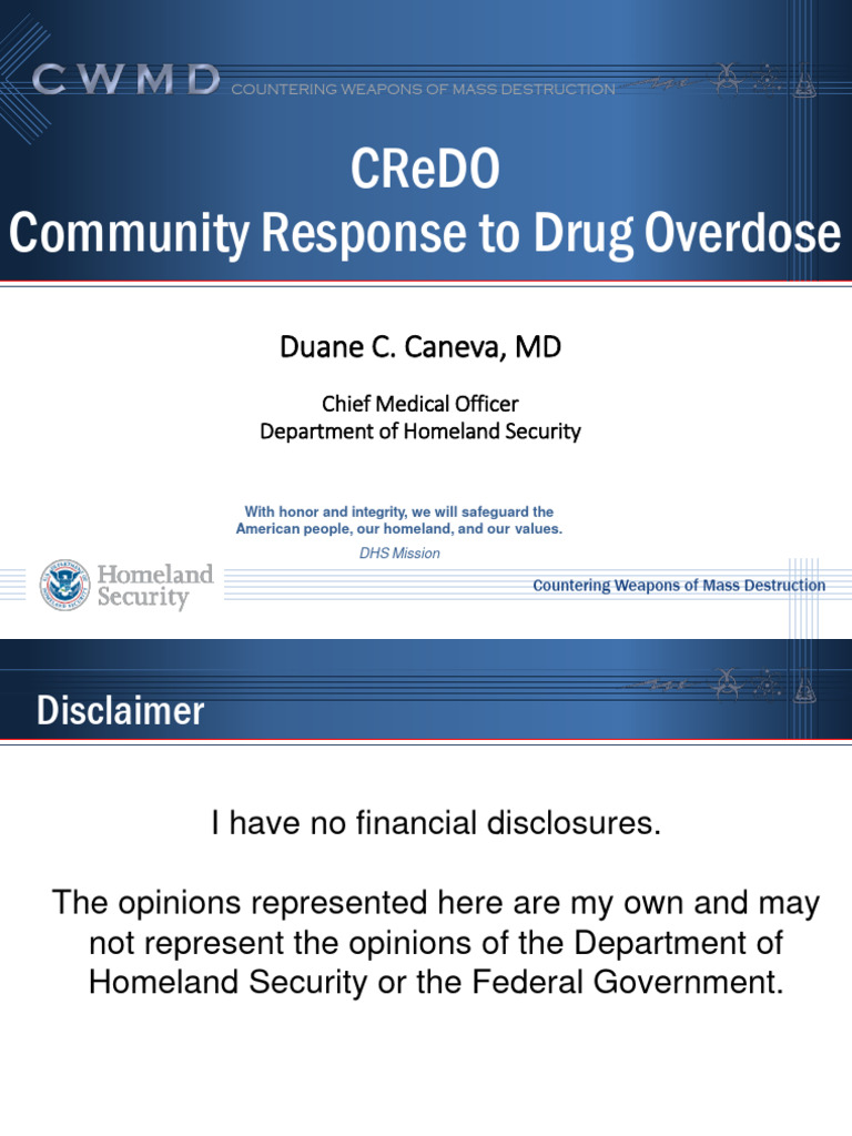 FICEMS DHS CReDO Project Duane Caneva Dec 2019 | PDF | Fentanyl | Drug ...