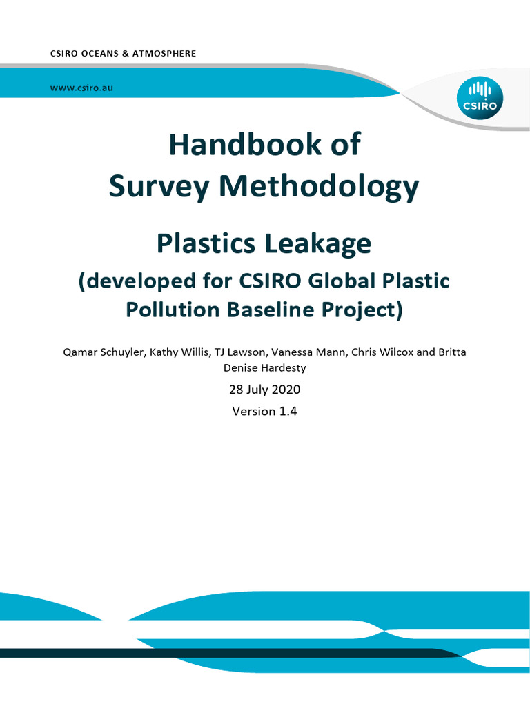 Survey Methods Version1 4 July2020 Pdf Sampling Statistics Coast