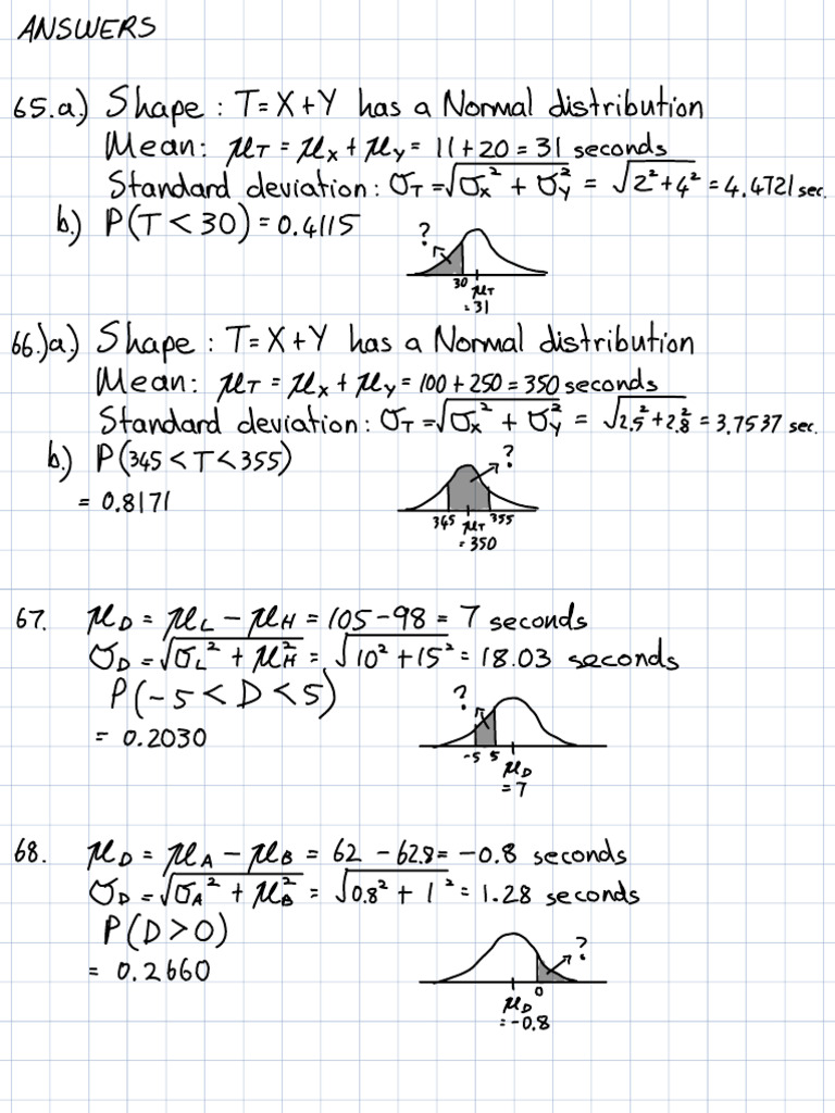 S2 W10 L1 L2 The Combination of Normal Distributions | PDF