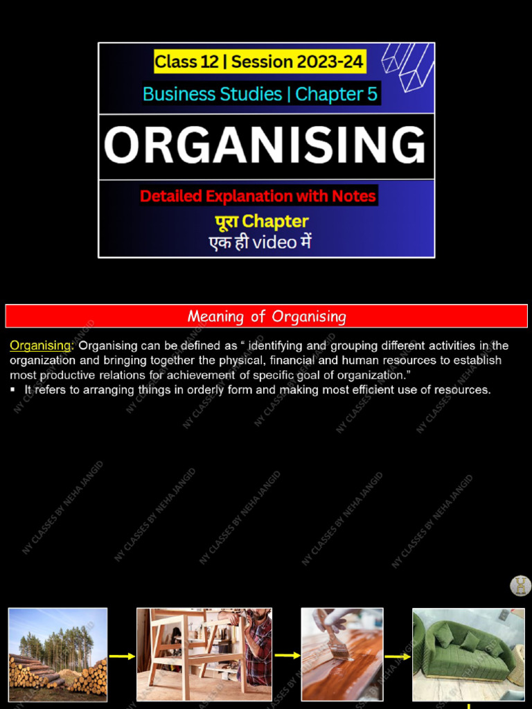 Chapter 5 Organising Notes 2023-24 | PDF