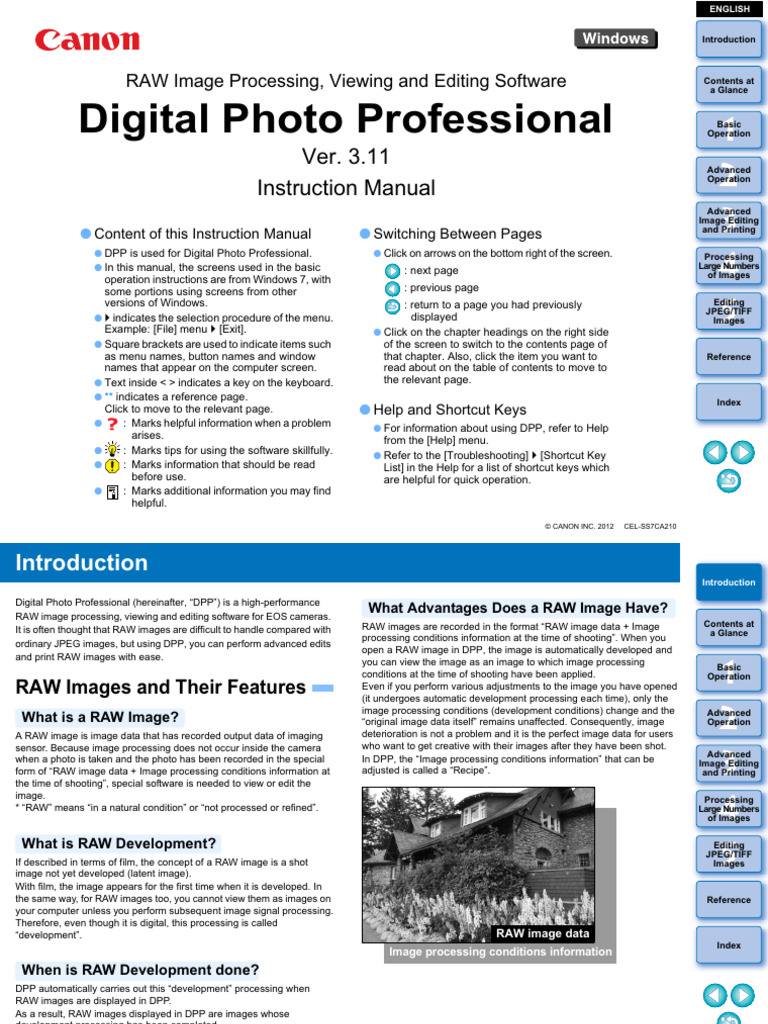 Digital Photo Professional Instruction Manual Win EN | PDF | Raw Image Format | Camera
