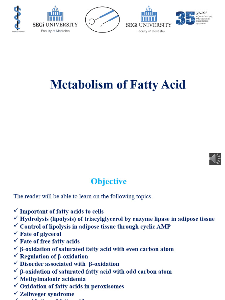 Fatty Acid Metabolism Overview | PDF | Fatty Acid | Adenosine Triphosphate