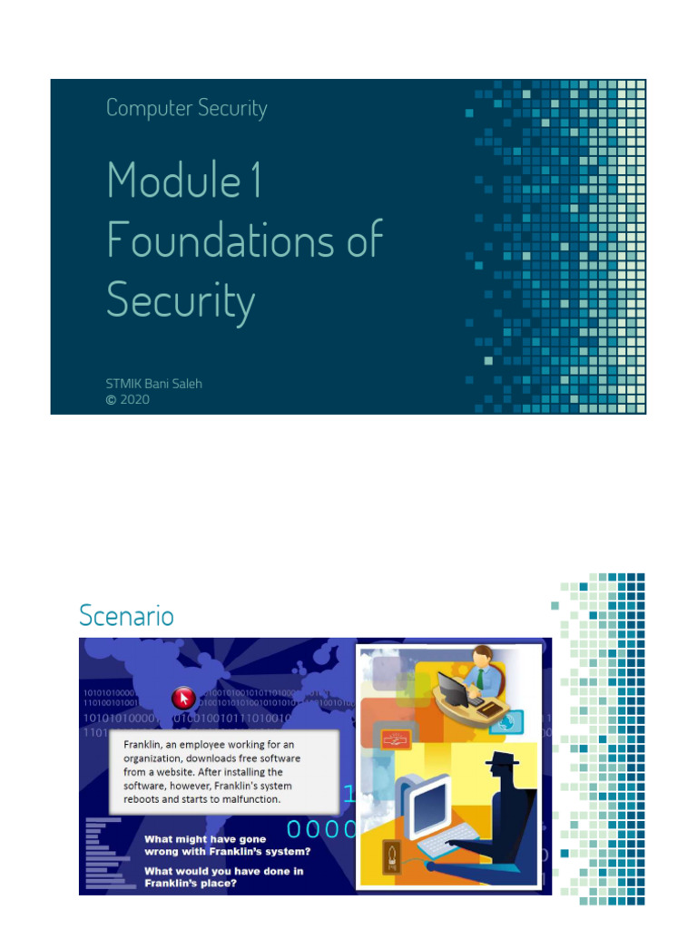 Module 1 - Foundations of Security | PDF