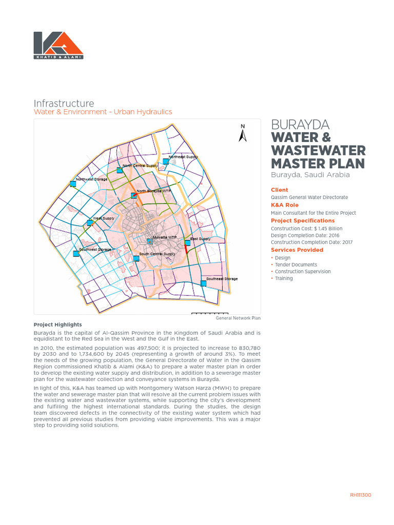 Burayda Water and Waste Water | PDF | Water | Sewerage