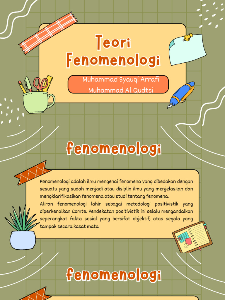 Fenomenologi: Teori dan Pemikiran Alfred Schutz | PDF