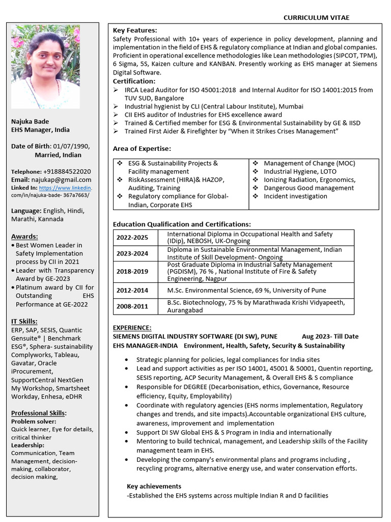 Najuka Bade CV-March 2024 | PDF