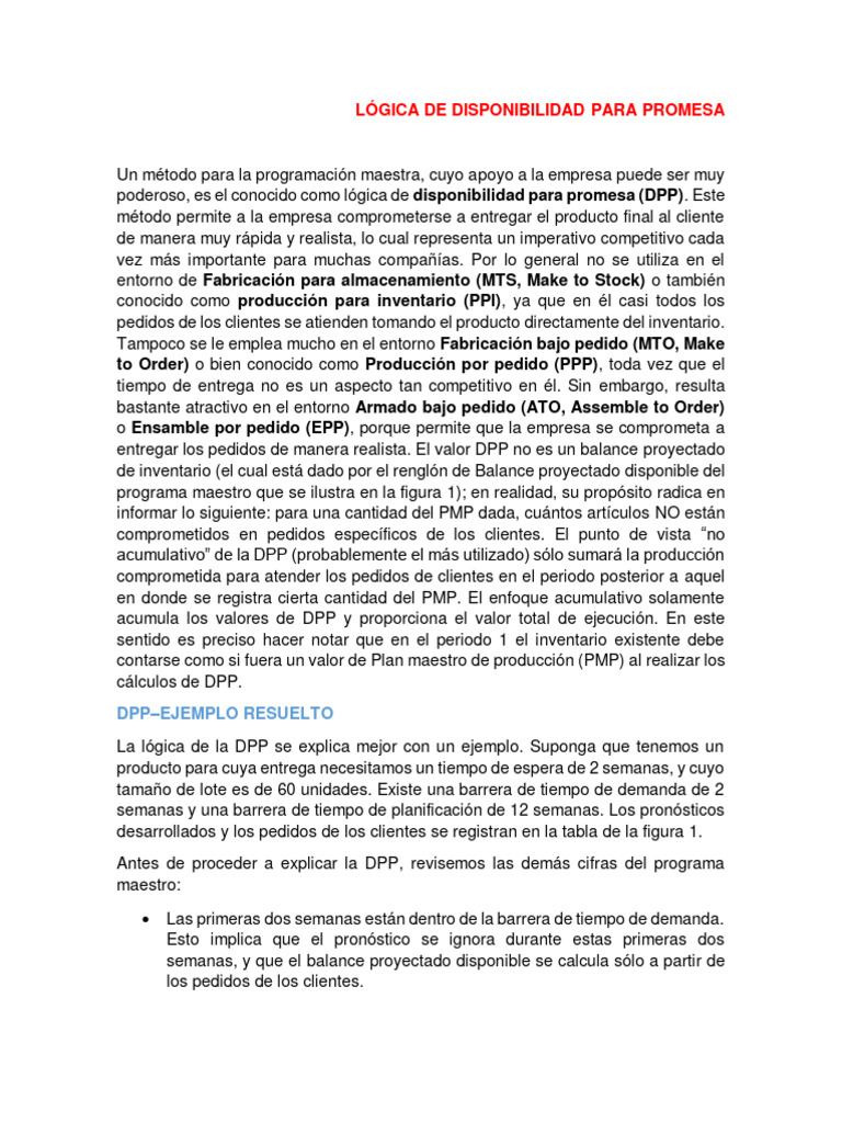 Disponible para Promesa (DPP) | PDF | Business