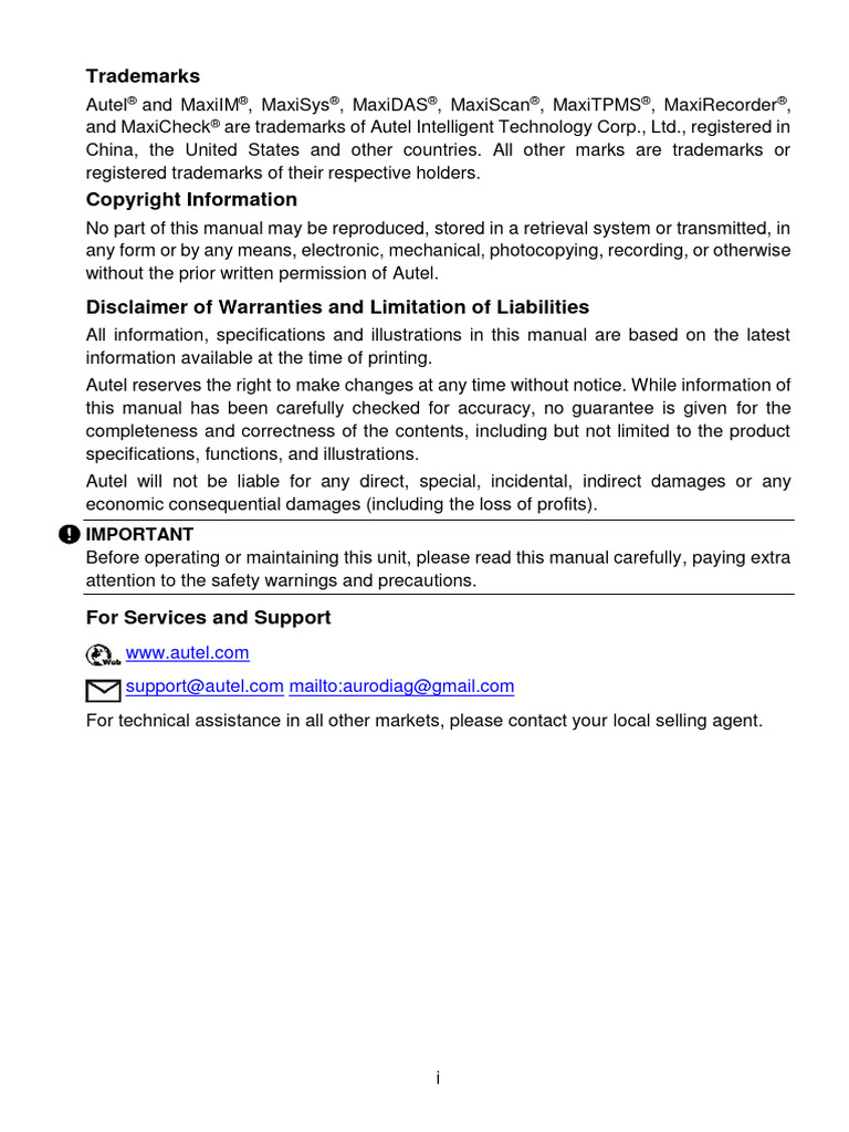 AUTEL Maxi IM508 Key Prog and Diagnostic | PDF