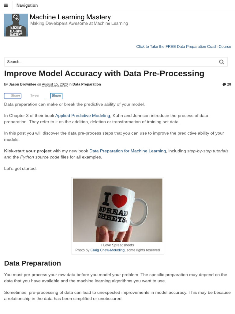 Improve Model Accuracy With Data Pre-Processing | PDF | Machine ...