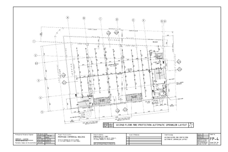 FP-4_2F Sprinkler Layout | PDF