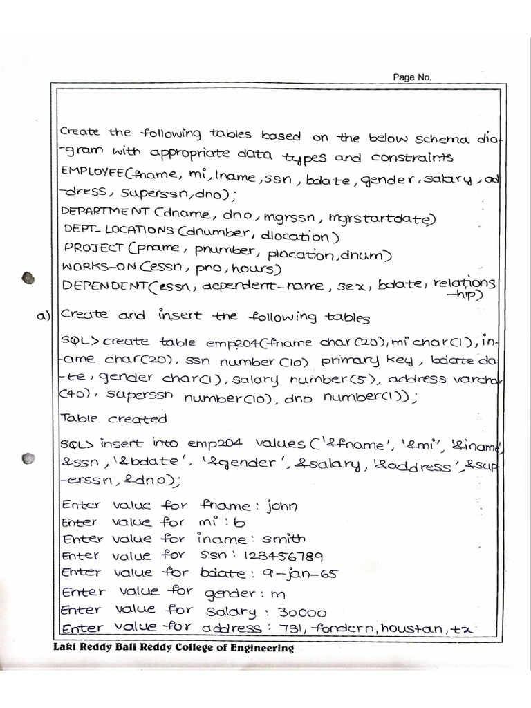 DBMS EXPERIMENT 3 | PDF