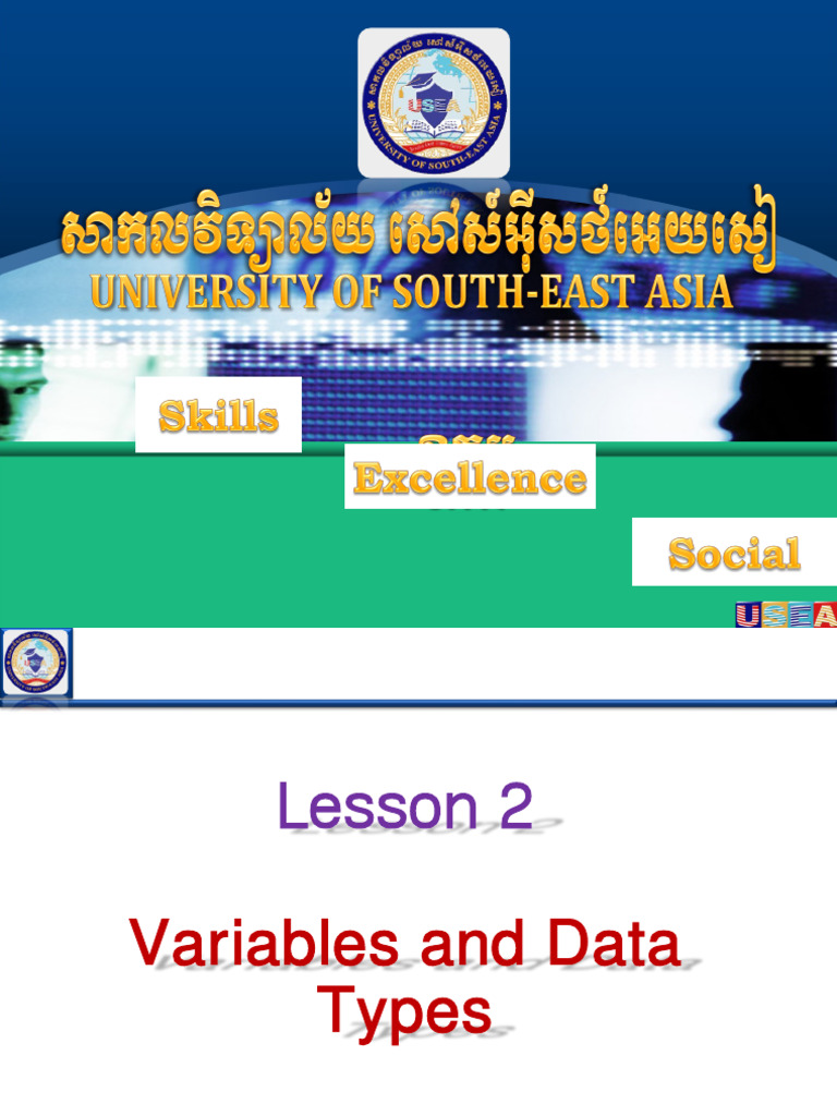 2-Variables and Data Types | PDF