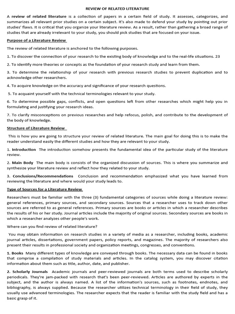 RRL Capstone | Download Free PDF | Academic Journal | Methodology