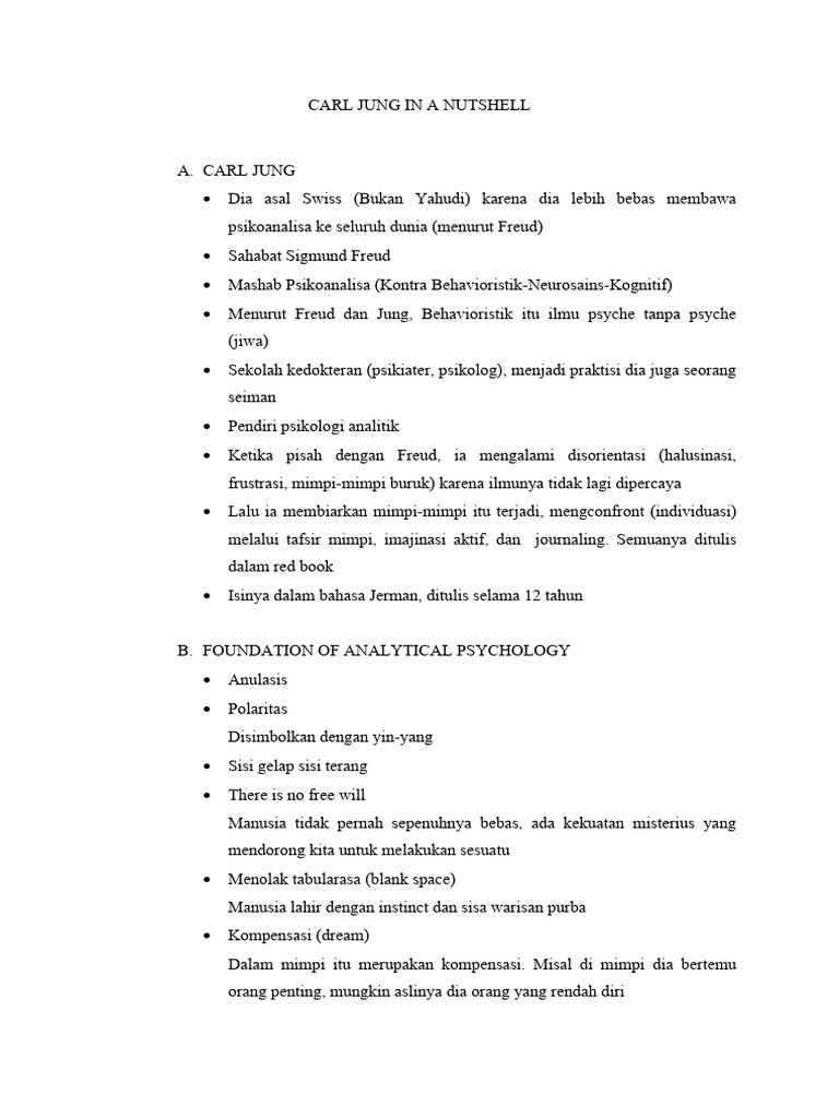 Carl Jung in A Nutshell | PDF