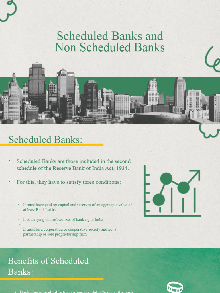 Scheduled vs Non-Scheduled Banks Explained | PDF | Finance & Money ...