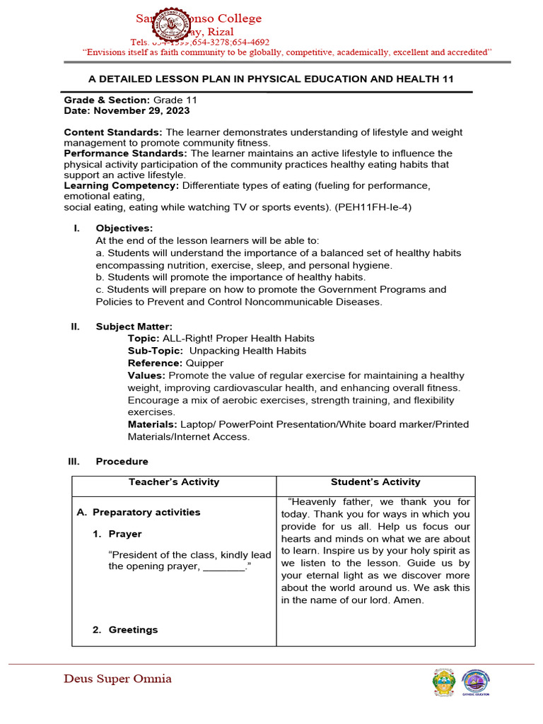 All Right Proper Health Habits | PDF