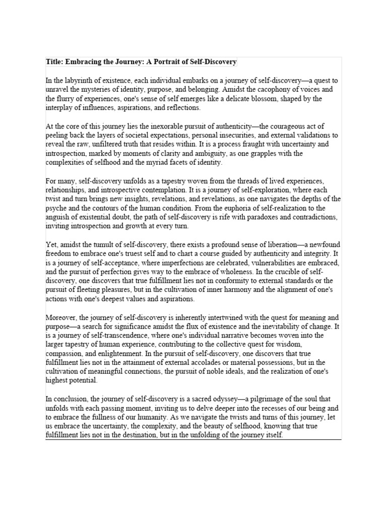 SELF | Download Free PDF | Self