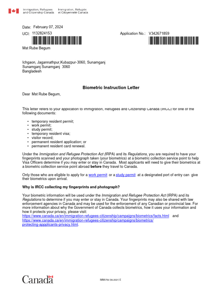 Bio-Ruhel-Rube (Mamun Vai) | PDF | Immigration Law | Immigration