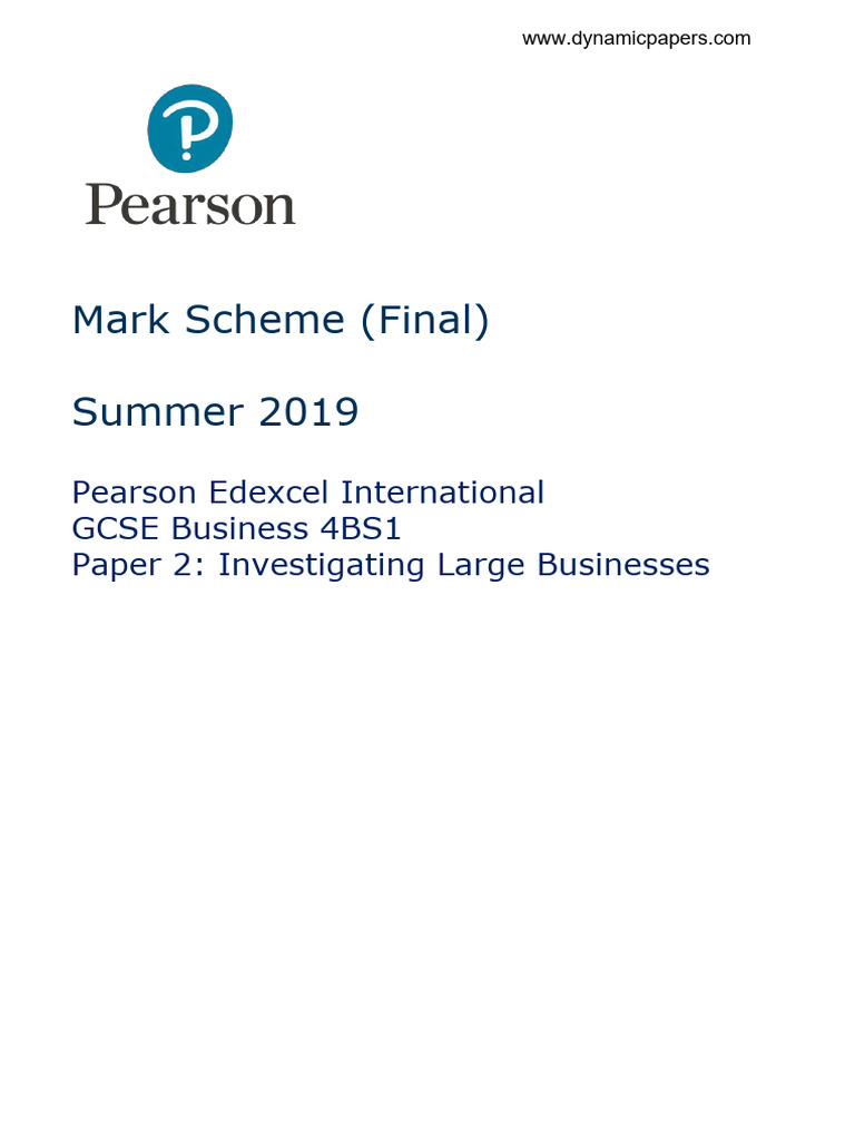 Markscheme Paper02 June2019 | PDF | Information | Knowledge