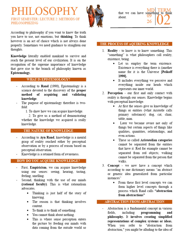 Lesson 2 Philo | PDF | Concept | Abstraction