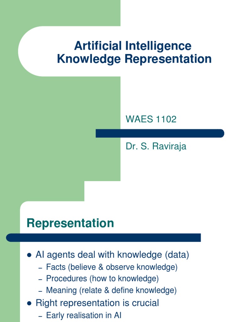 Knowledge Representation Additional Reading | PDF | First Order Logic ...