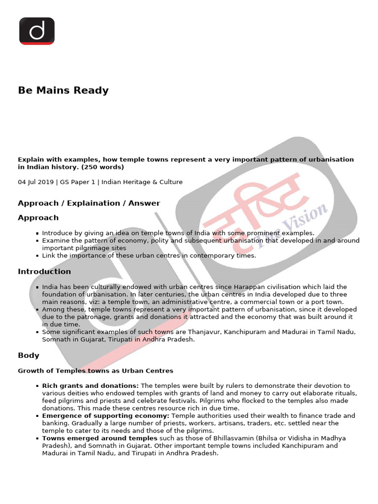 Be Mains Ready: Approach / Explaination / Answer Approach | PDF