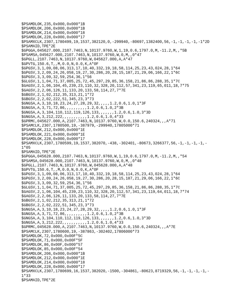 Firebird P NMEA Log Internal 240323 225627 | PDF