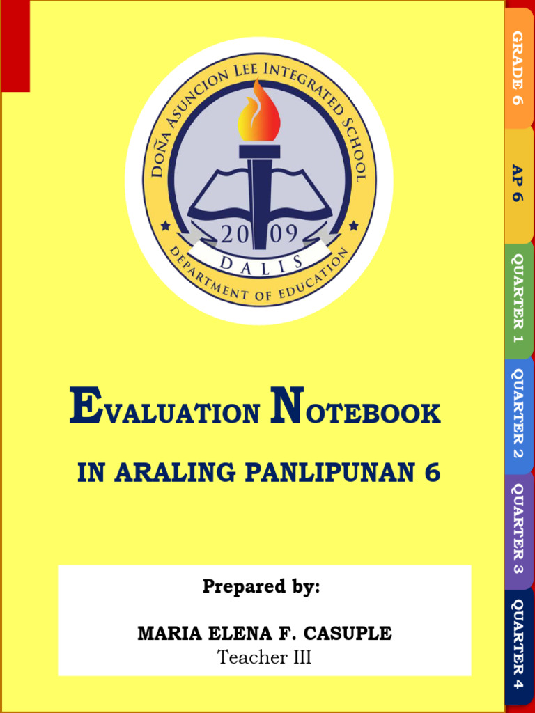 Evaluation Notebook | PDF | Spanish East Indies | Philippines