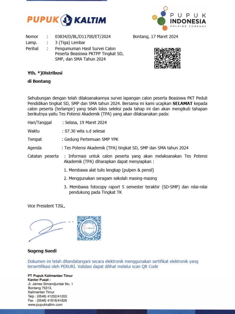 Stamp Surat 03834 - D - BL - D11700 - ET - 2024 | PDF