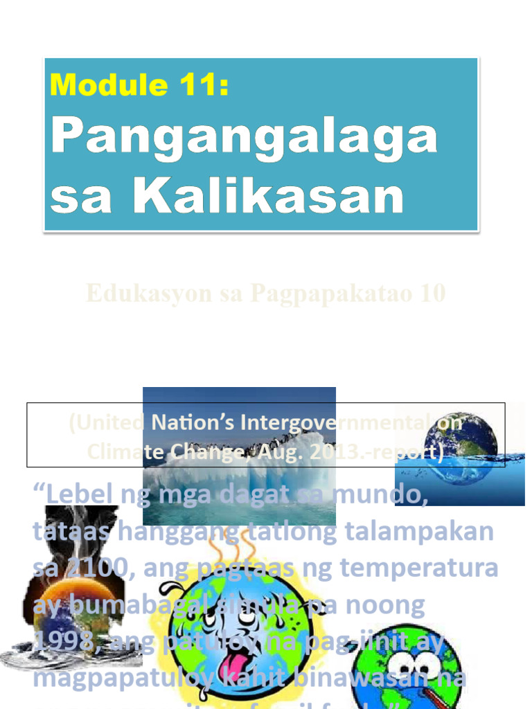 Pangangalaga NG Kalikasan Final | PDF
