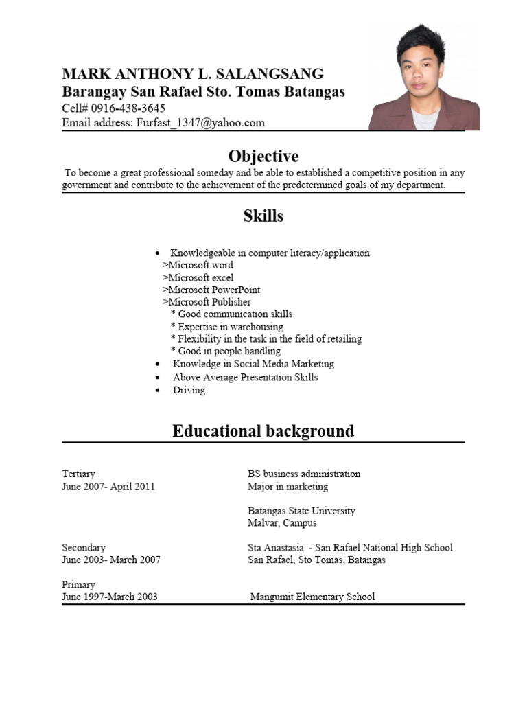 Salangsang, Mark Anthony L. | PDF
