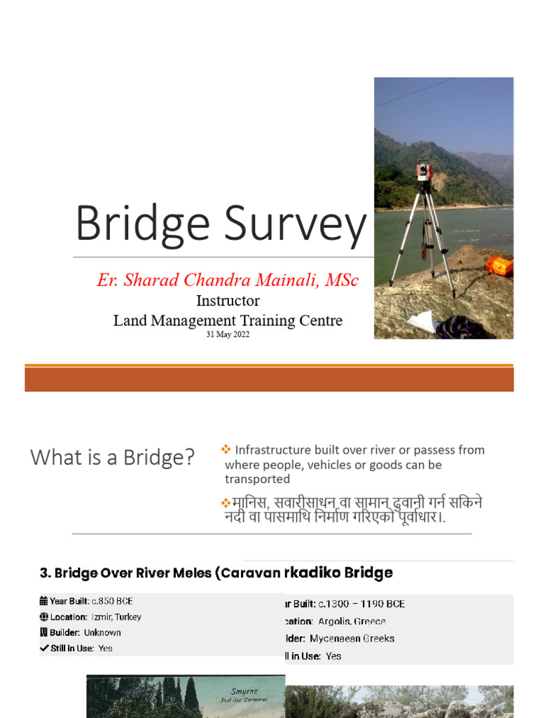 Bridge Survey and Topographic Analysis | PDF