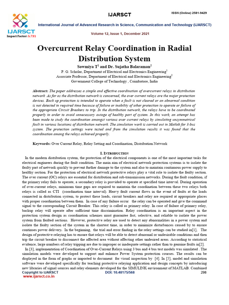 Paper 2189 | PDF | Relay | Electrical Substation