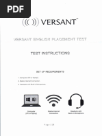Official Test Guide Versant 4 Skills Essential | PDF | English Language ...