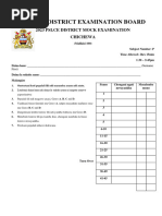 Maths-Maneb Past Papers | PDF | Area | Elementary Geometry