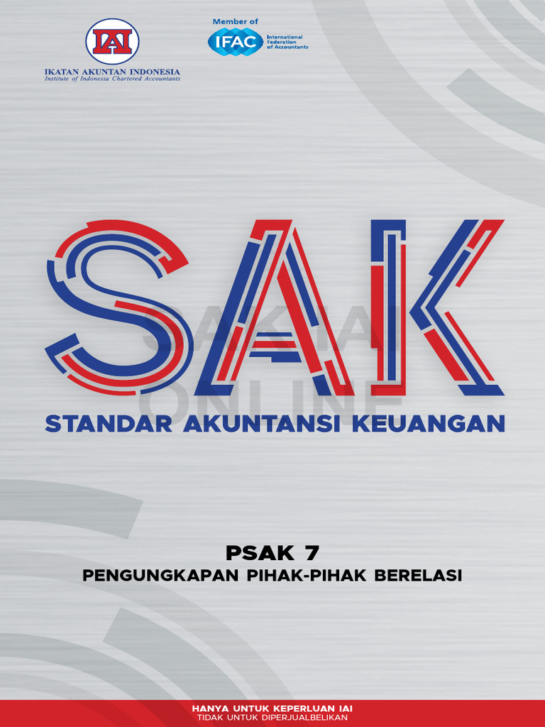 PSAK 7 - Pengungkapan Pihak-Pihak Berelasi | PDF