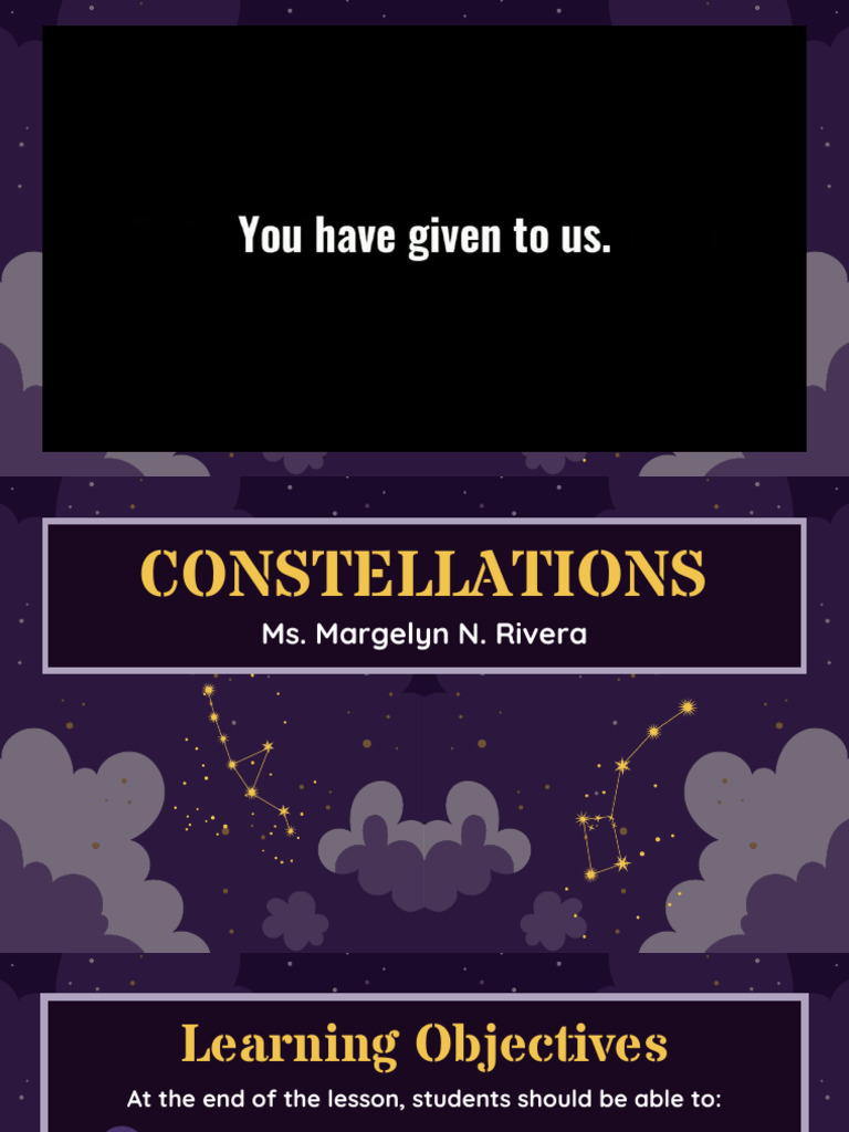 CONSTELLATION | PDF | Constellation | Human Communication