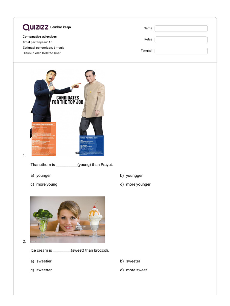 Italian Possessive Adjectives Quizizz 50