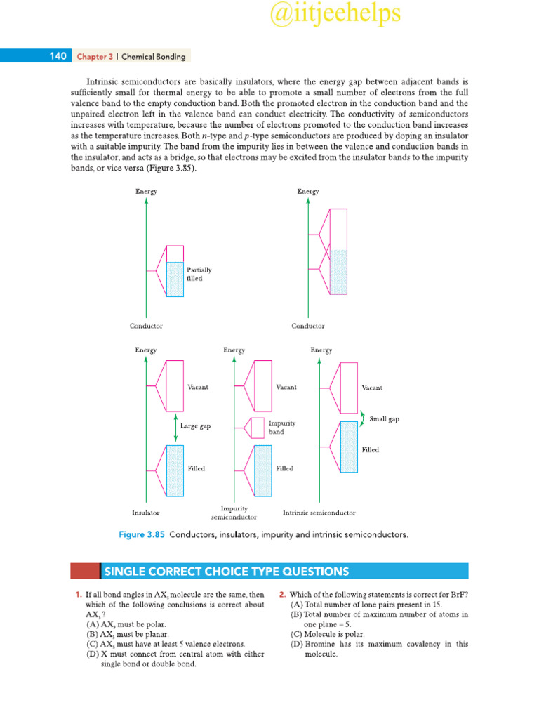 Chemical Bonding MCQ | PDF