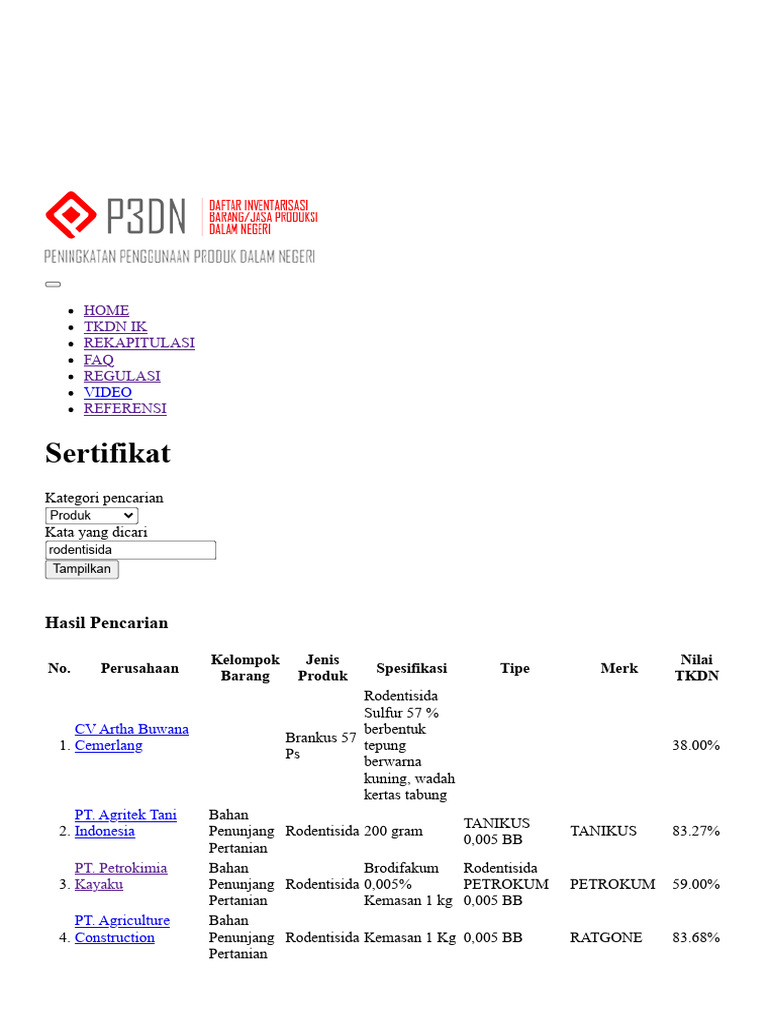 P3DN 3. Home Rodentisida Petrokum | PDF