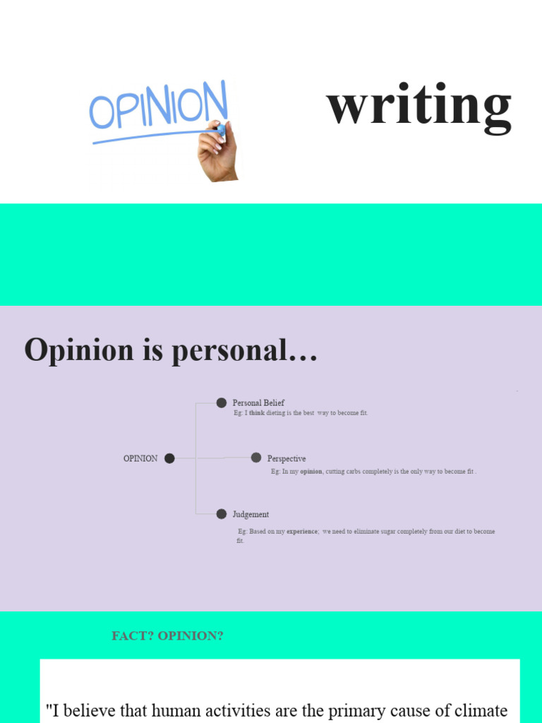Opinion Writing Techniques for Students | PDF | Reason | Experience
