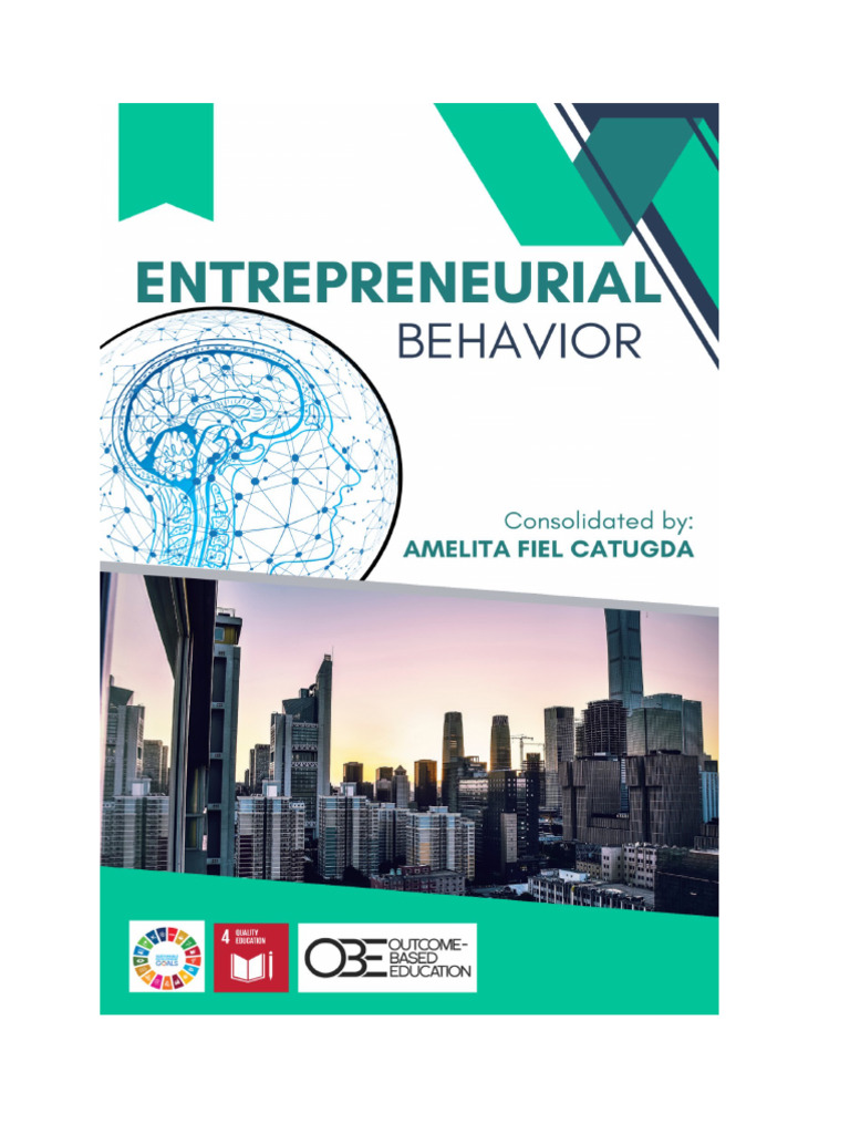 Entrep. Behavior IM Draft | PDF | Entrepreneurship | Partnership