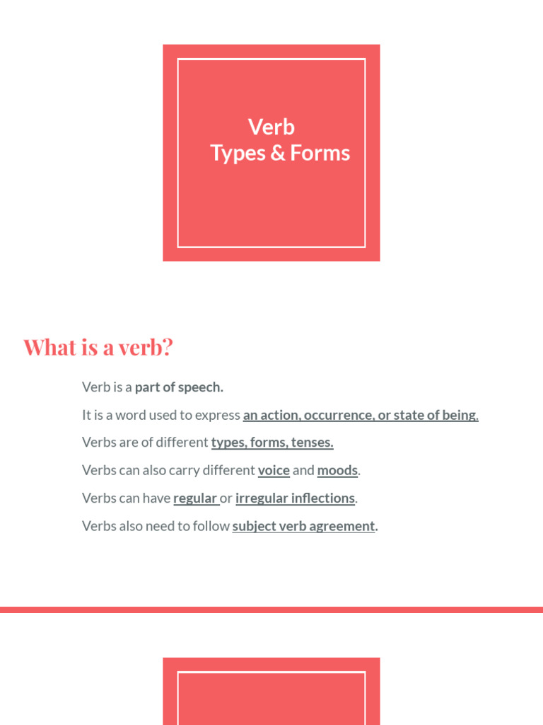 Verb | PDF | Verb | Grammatical Tense