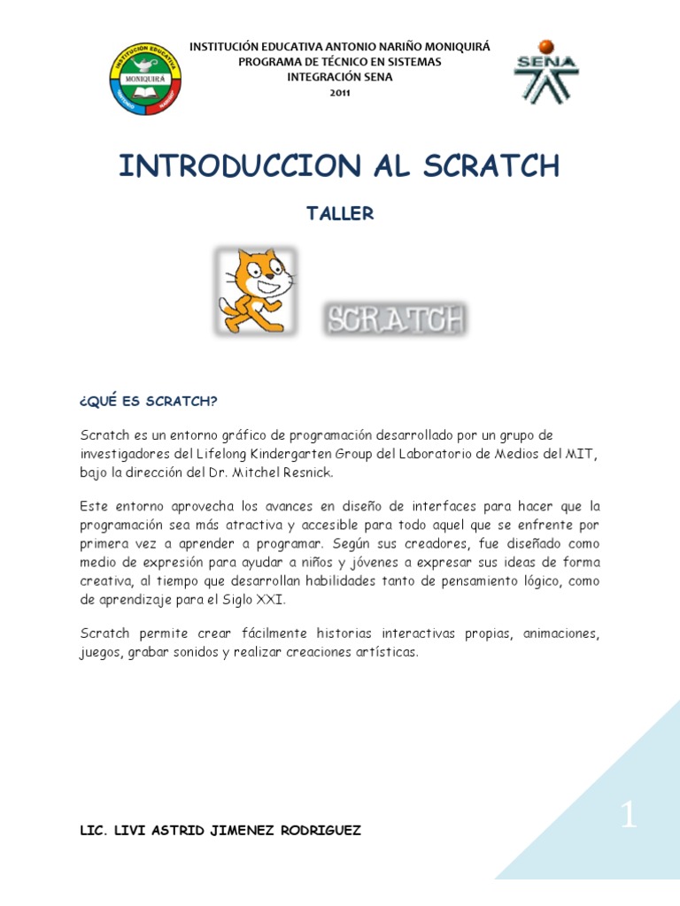 Scratch | PDF | Scratch (lenguaje de programación) | Point and Click
