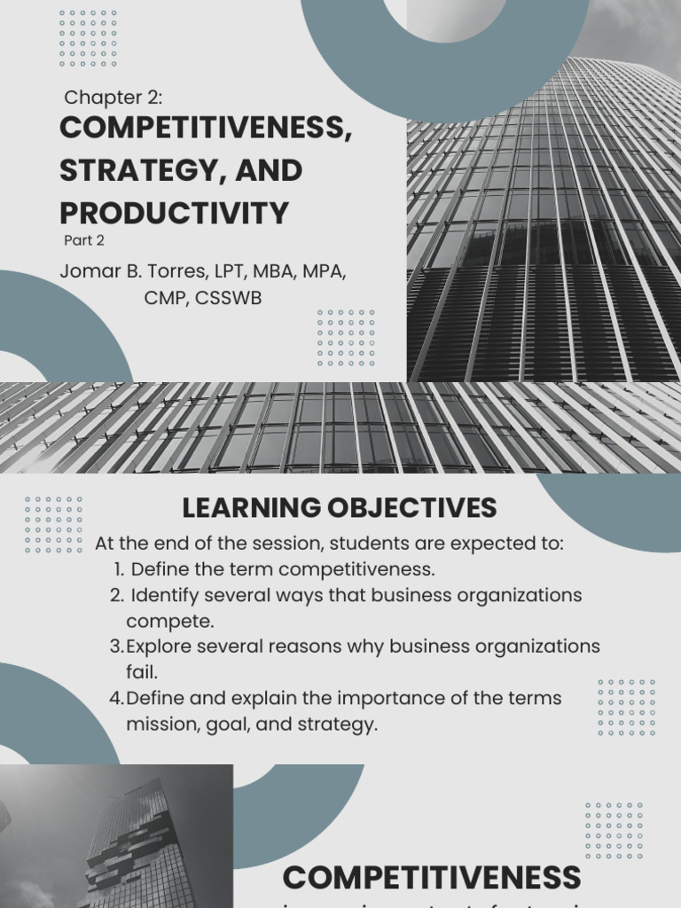 Chapter 2 Competitiveness Strategy and Productivity Part 2 | PDF ...