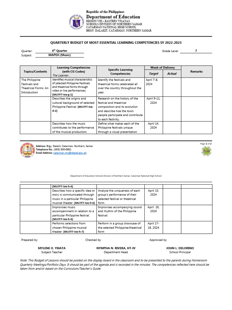 BOL-Music 7 | PDF | Learning | Education Theory