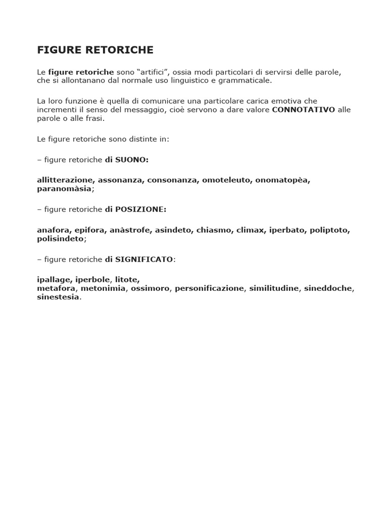 Figure Retoriche | PDF