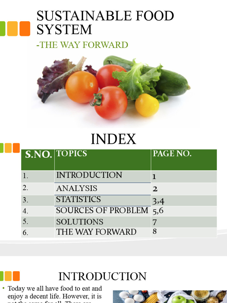 Sustainable Food System | PDF | Supply Chain | Economies
