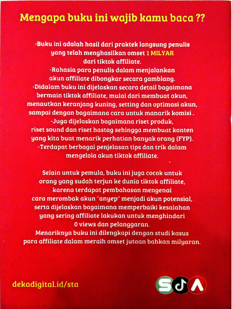 Kitab Merah Tiktok Affiliate | PDF